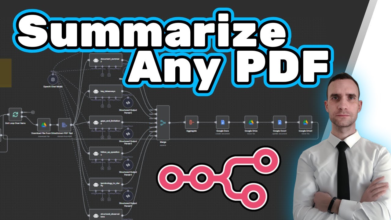 I Built An AI Agent To Review & Summarize Any PDF File Using n8n