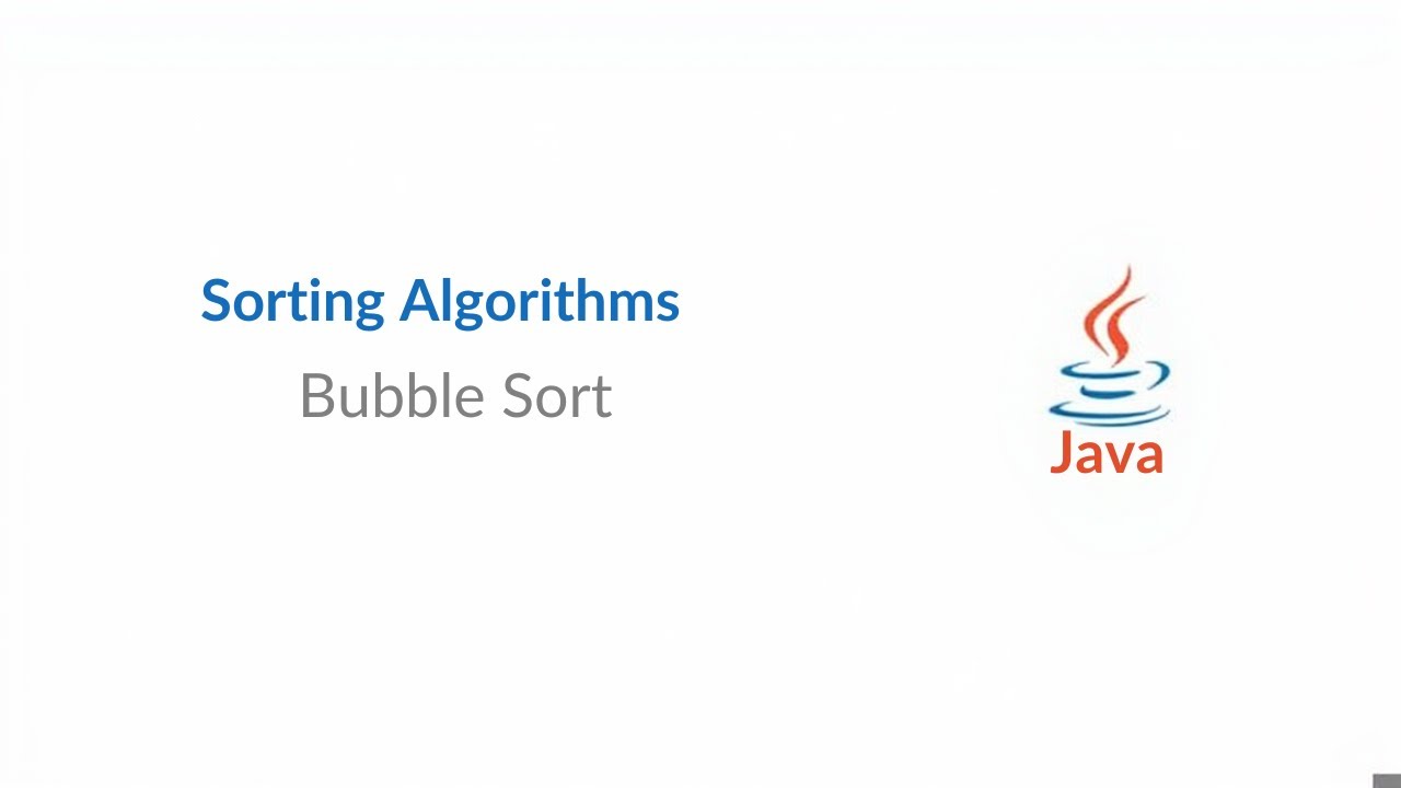 Sorting Algorithms | Bubble Sort