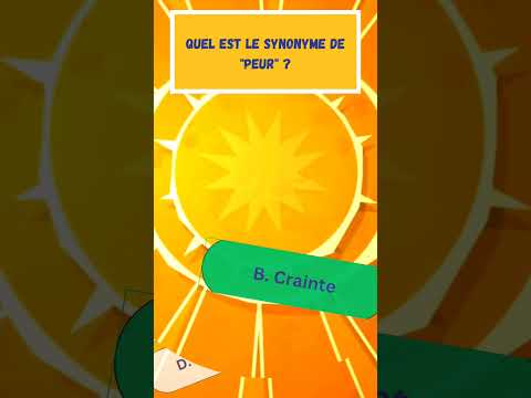 Défi Synonymes Booste ton Vocab Quiz 1 #quizzes #apprendrelefrancais #synonyms