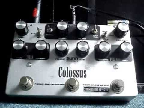 SUPER RARE! Sunmachine Colossus 3 pedals in 1. SUNN O))) - | Reverb