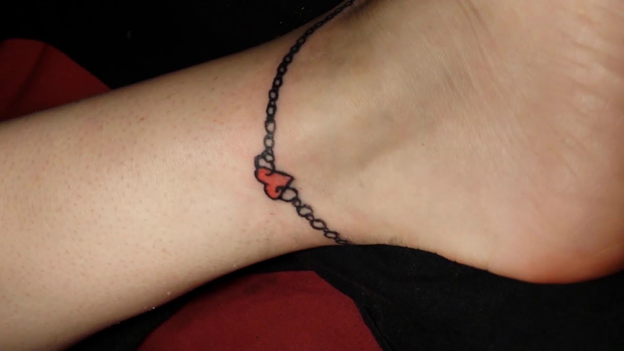 Tattooing of ankle bracelet Part (2)