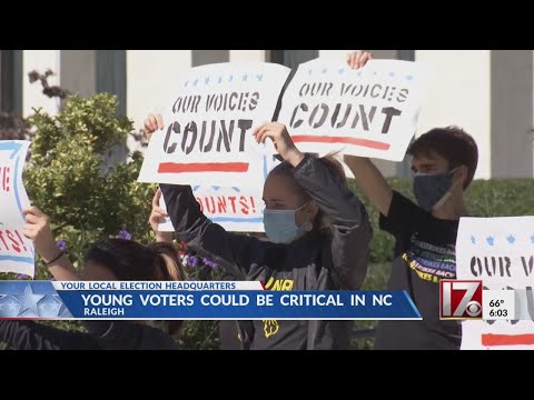 Youth voter turnout rising, could be key in close NC races