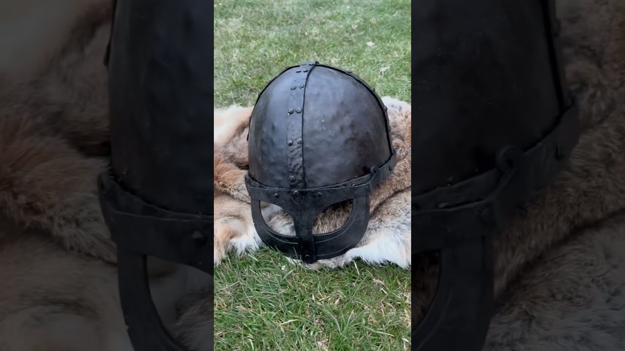 Hand forged Viking spangenhelm #blacksmith #forge #knifemaking #handmade