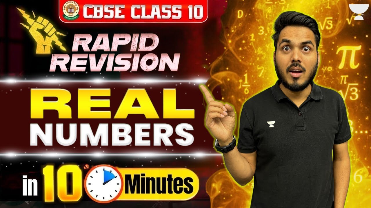Real Numbers Rapid Revision | Class 10 Maths | Abhinay Sir