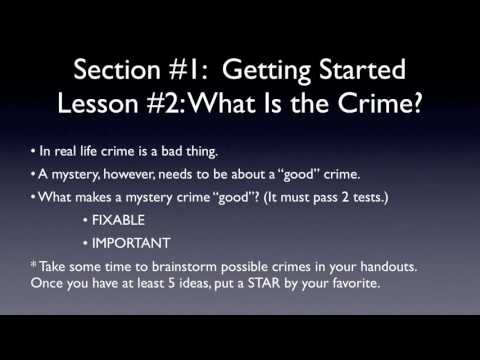 What is the Crime? (Another Short Mystery Writing Lesson for Kids 8-12)