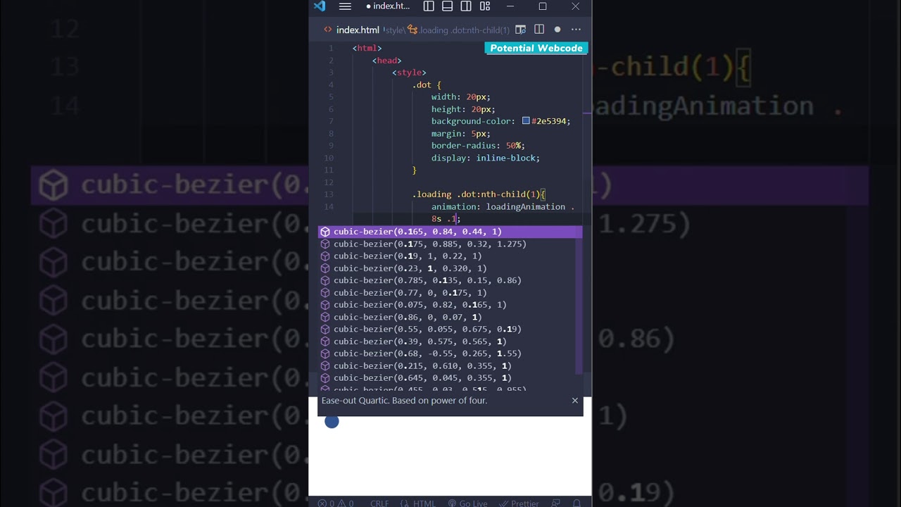 Loading Animation CSS Tutorial | #shorts #cssanimation #csstutorial
