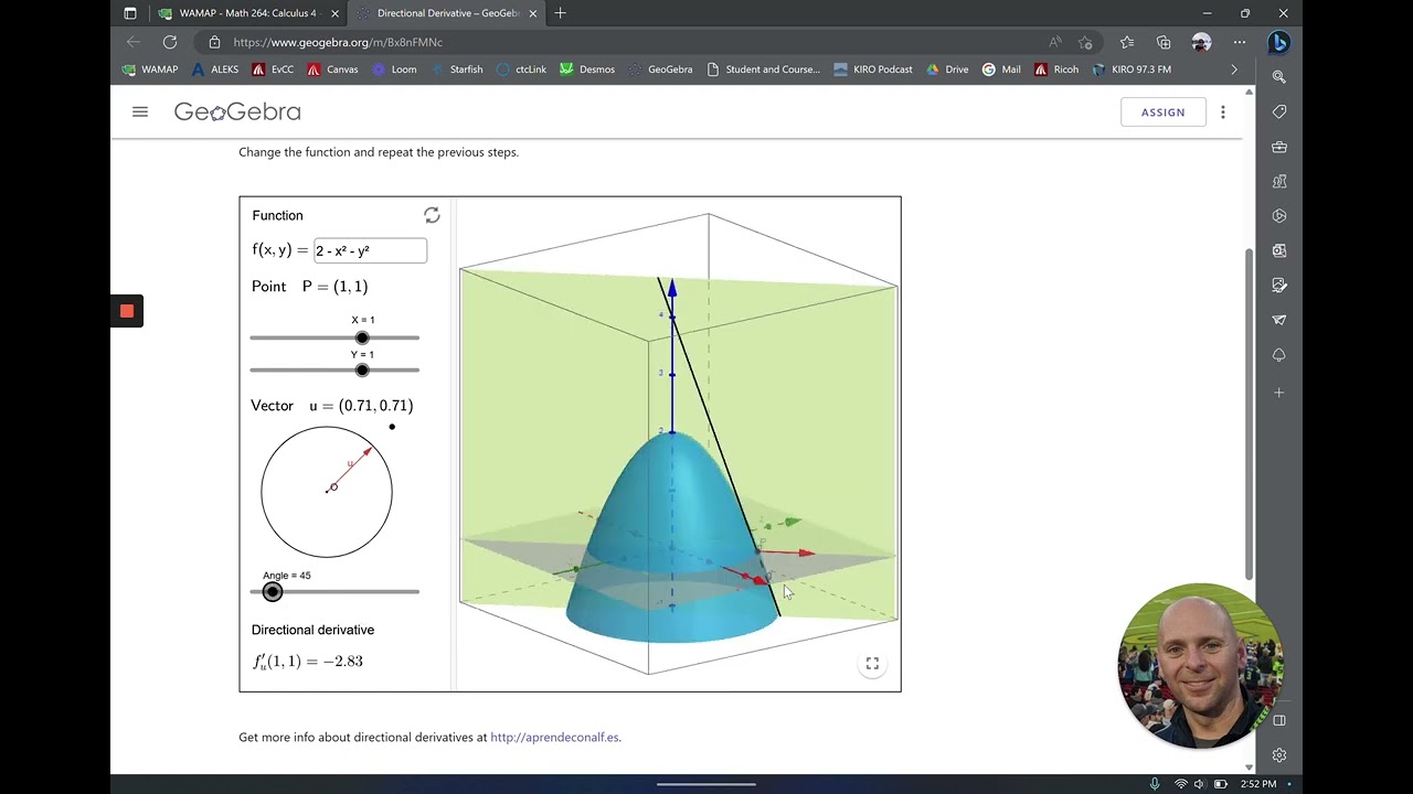 Directional Derivative – GeoGebra