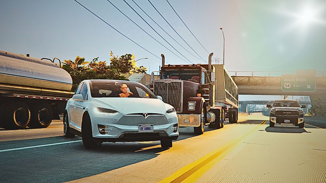 BeamNG Drive - Reckless Driving #17 (Realistic Highway Crashes)