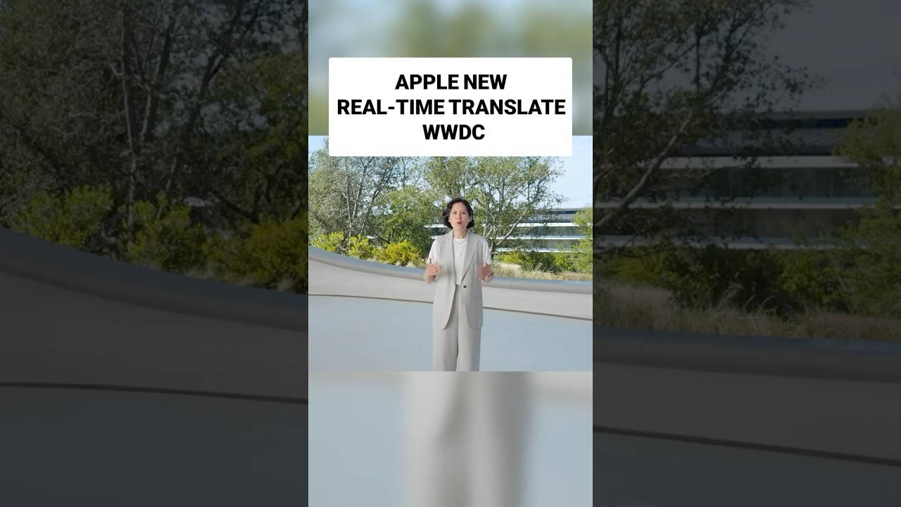 Apple New Real-time translate WWDC #shorts