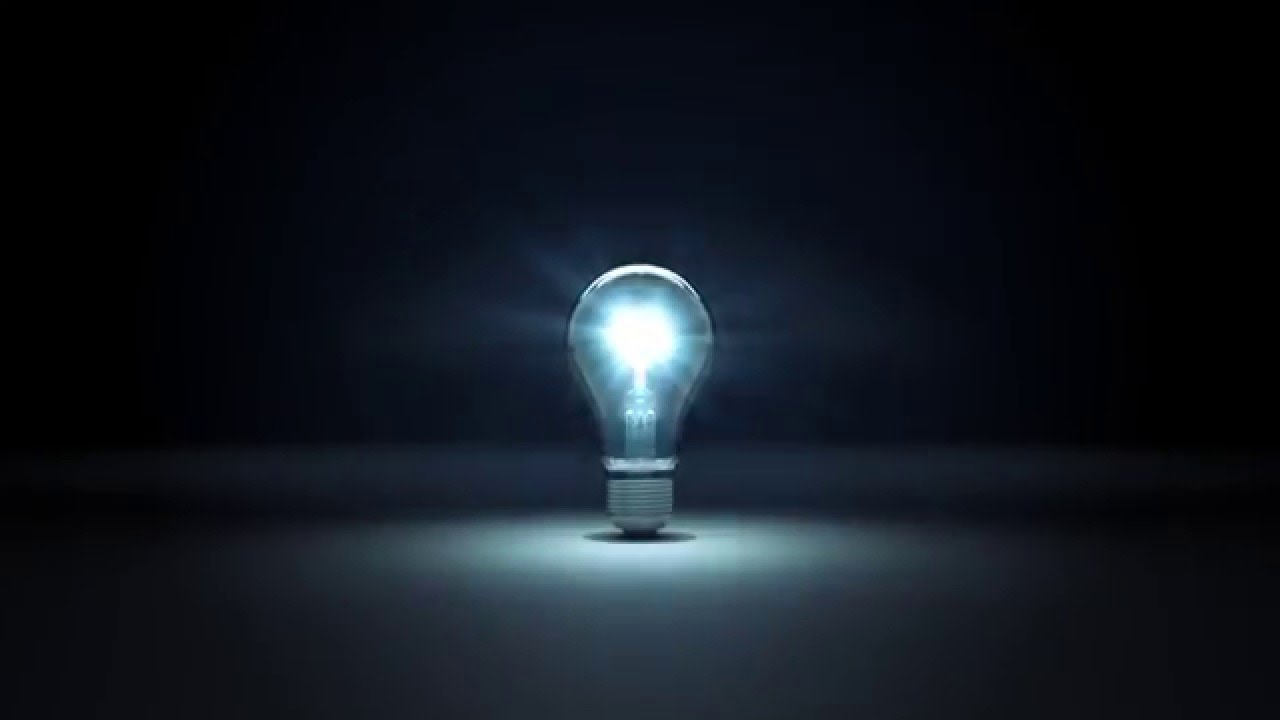 Light Bulb Logo INTRO  text template