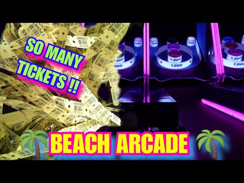 I WON SO MANY TICKETS!!! | Myrtle Beach Boardwalk Arcade