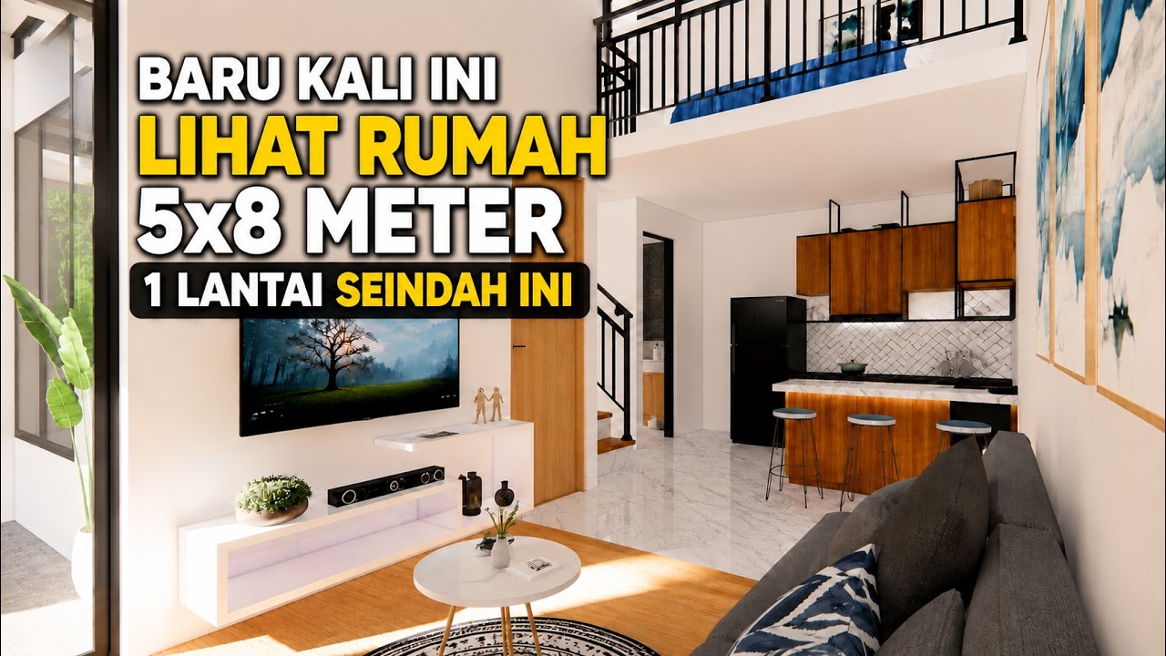 Baru Kali Ini Lihat Rumah 5x8 Meter 1 Lantai Seindah Ini