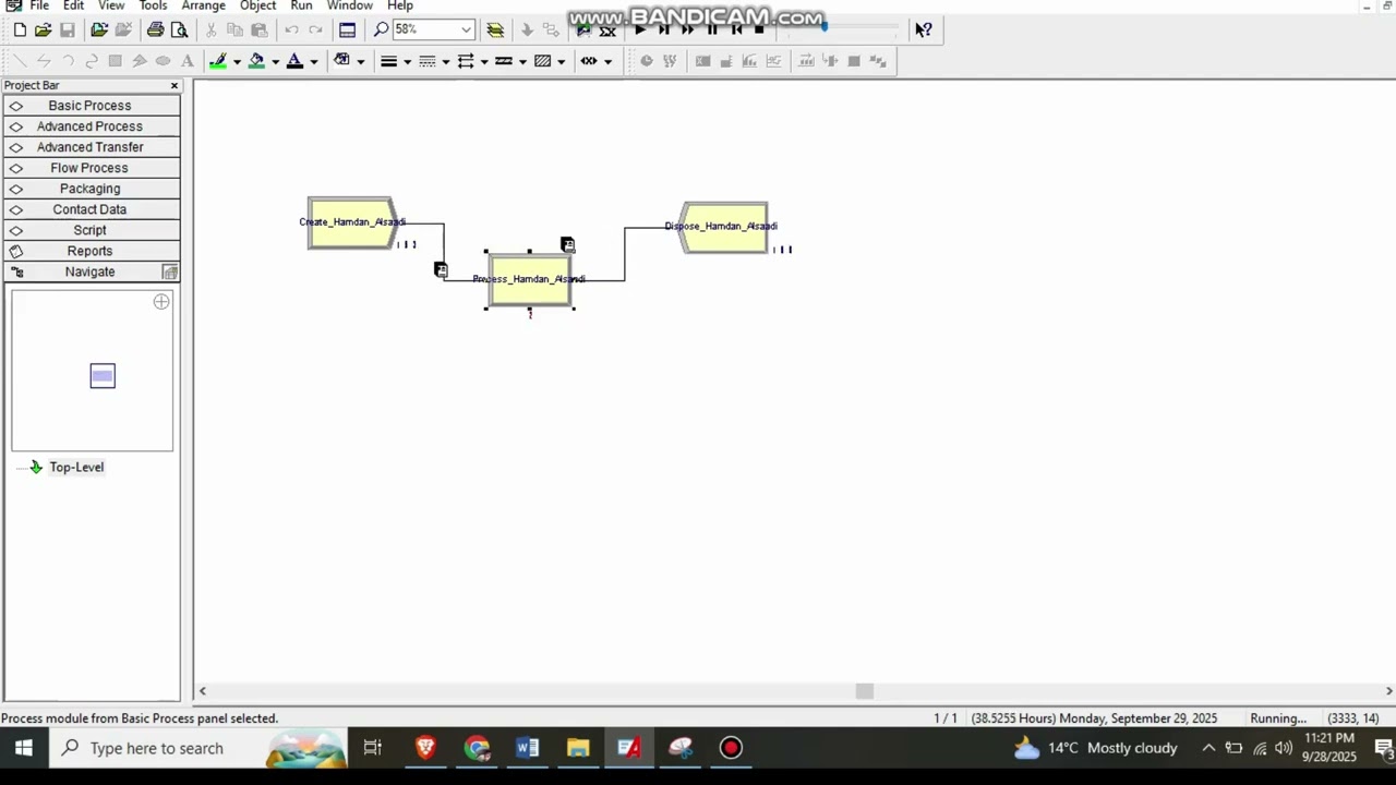 Arena Simulation – Single Server Queue