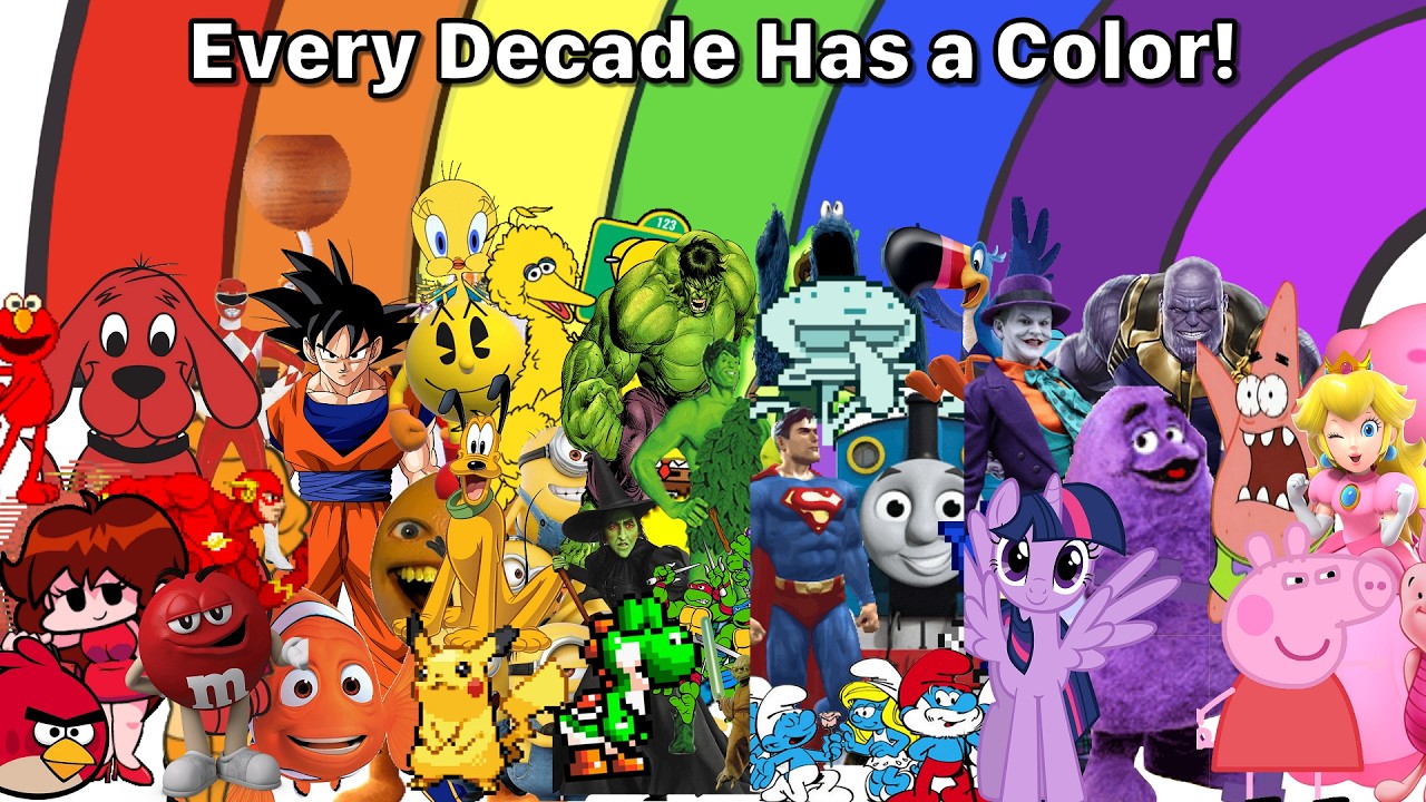 Every Decade Has a Colored Character! #cartoonnetwork