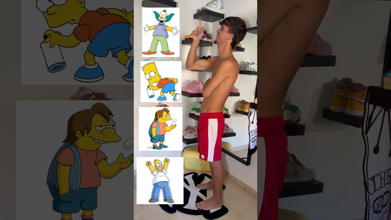 🤡OUTFIT KRUSTY LOS SIMPSONS🤡 #parati #viral #video #tbt #men #fashion #clothes #outfit #simsons