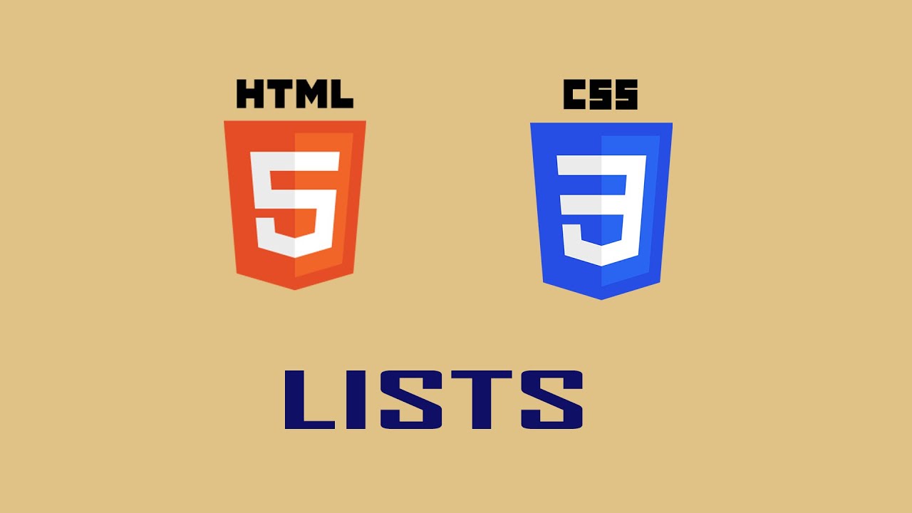 Html5 and Css3 tutorial for Beginners 6 lists