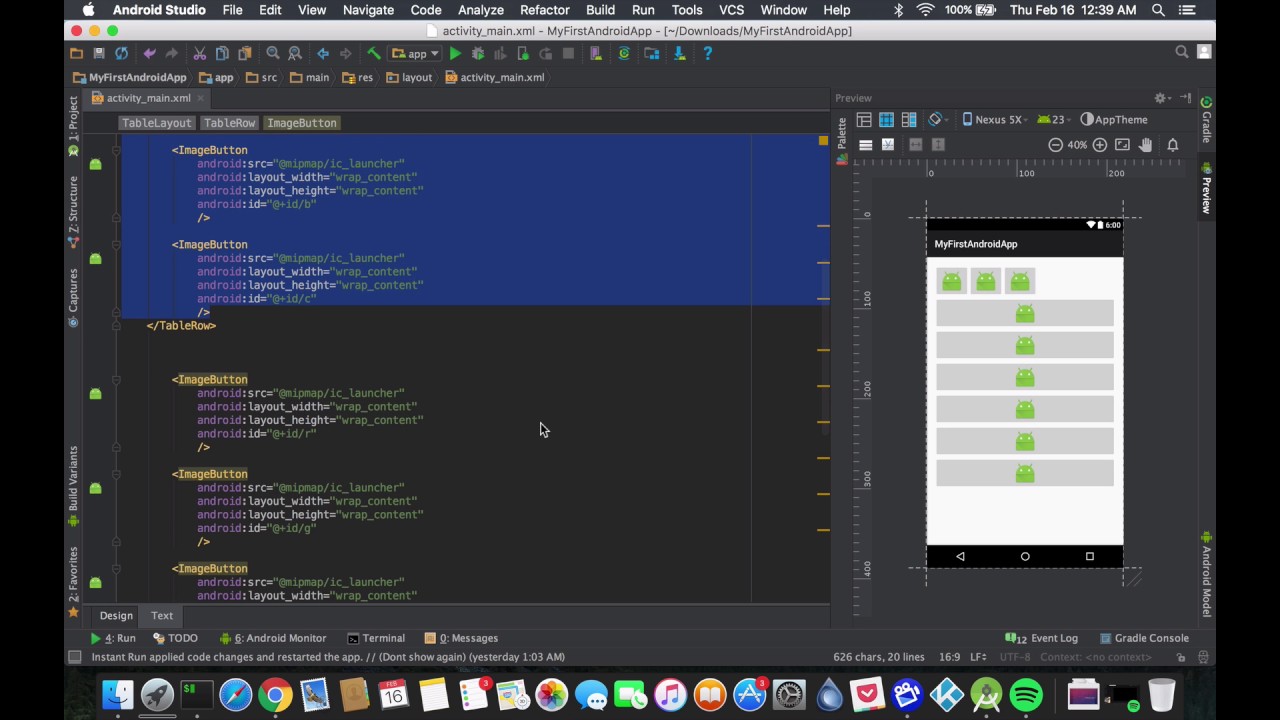 Android Tutorial: Table Layout