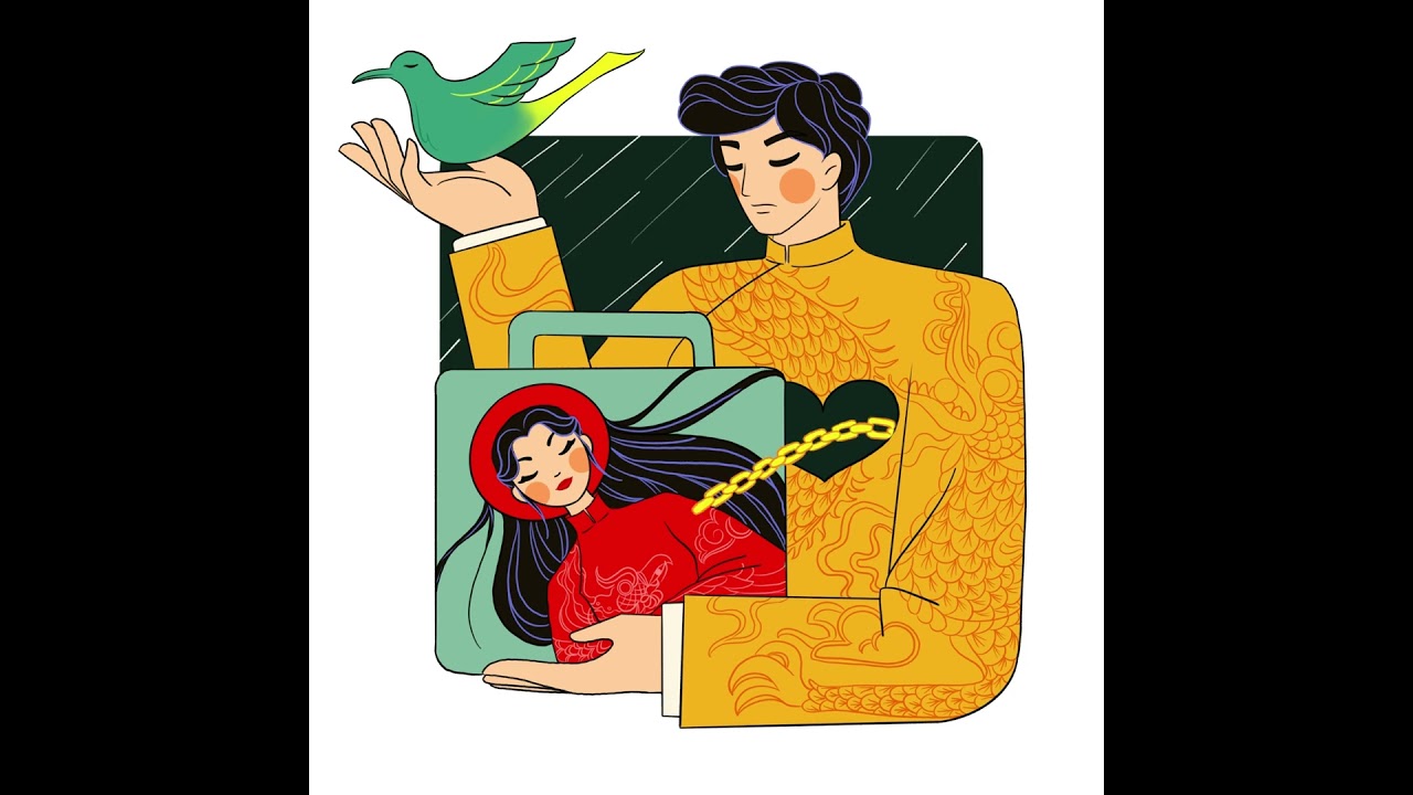 The lock 🔒 of farewell #illustration #drawing #romantic #themasksinger #vietnam #love #art #animate