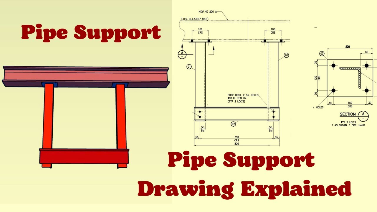 Pipe Support. Pipe Support drawing.