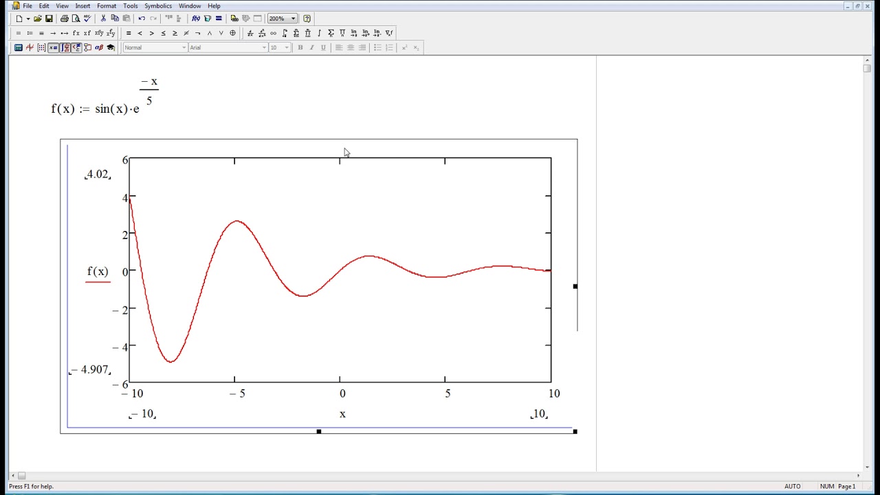 Intro to Mathcad 1/4 - Brain Waves