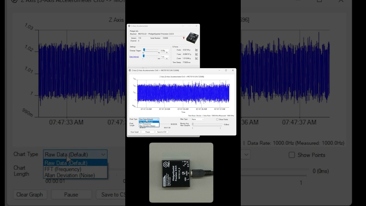 Measuring Vibration   #sensor #accelerometer #shorts
