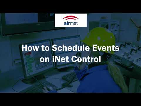 How to Schedule Events on iNet Control