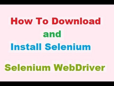 Selenium Tutorial in Hindi Part 2 Video Lecture - Selenium Test ...