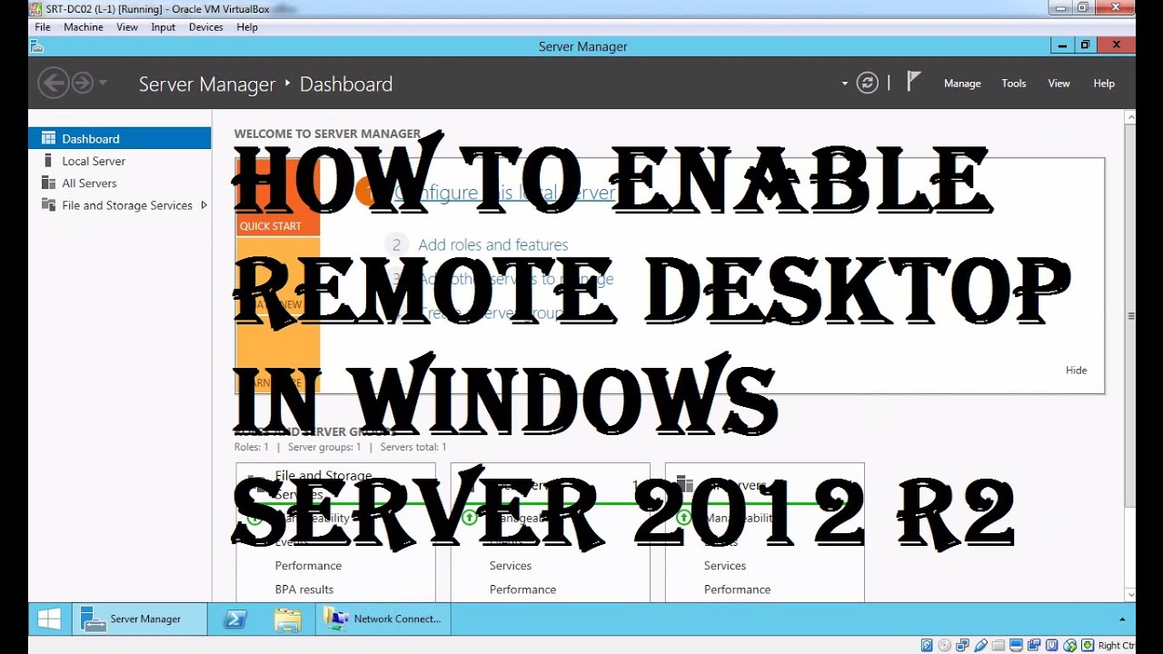 How to Enable Remote Desktop in Windows Server 2012 R2