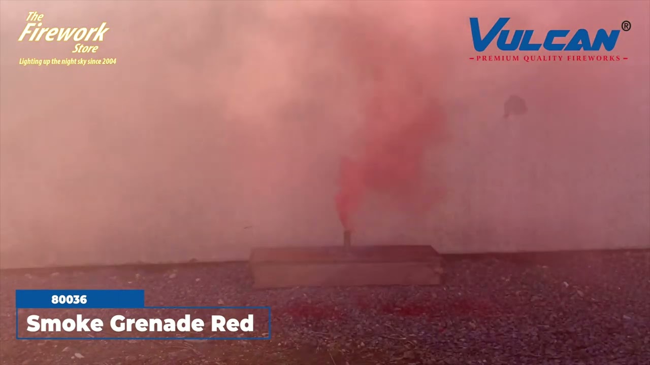 Red Smoke Grenade from Vulcan Pyrotechnics