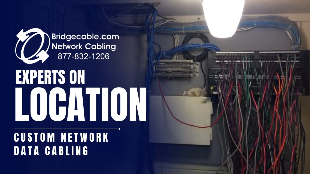 Custom Network Data Cabling Example of a Custom Installation | BridgeCable.com