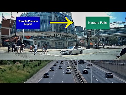 Toronto Pearson Int'l Airport To Niagara Falls Complete Trip - Time-lapse Driving Tour