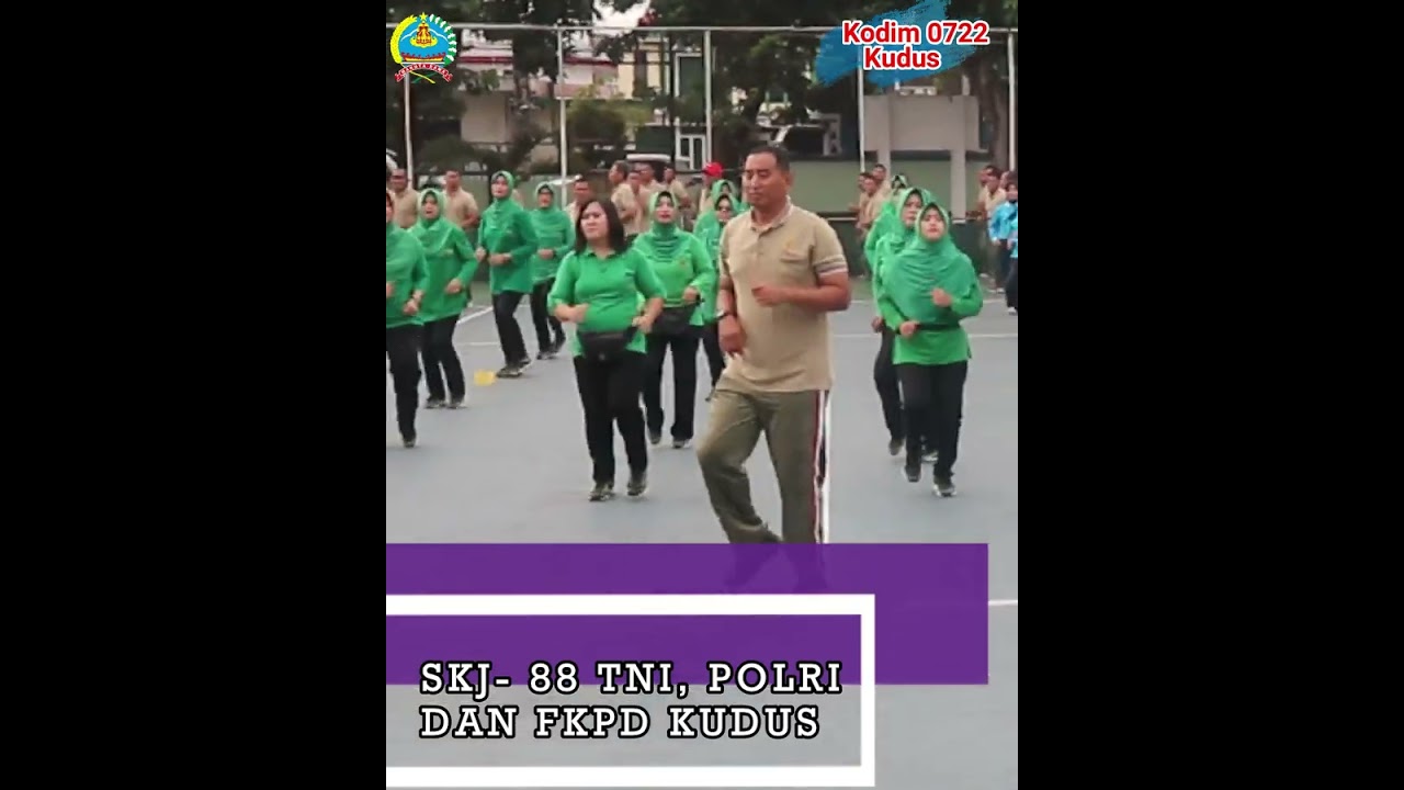 Kodim 0722/Kudus Senam SKJ-88 Bersama FKPD Kudus