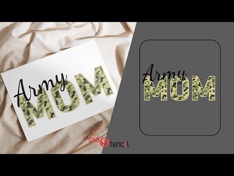 Army mom svg & png files - SVGStencil
