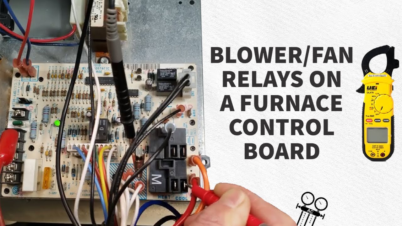 How the Blower/Fan Relays on a Furnace Control Board Work!