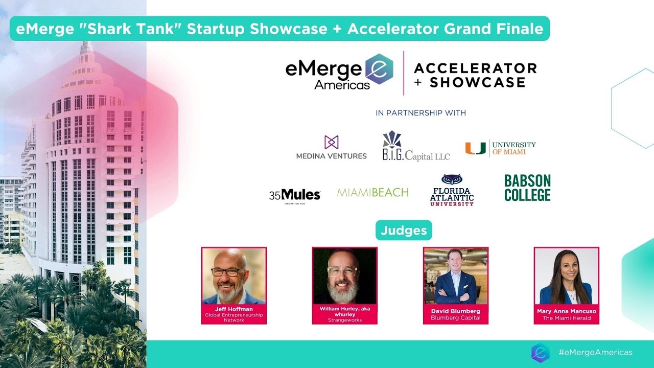 eMerge “Shark Tank” Startup Showcase + Accelerator Grand Finale
