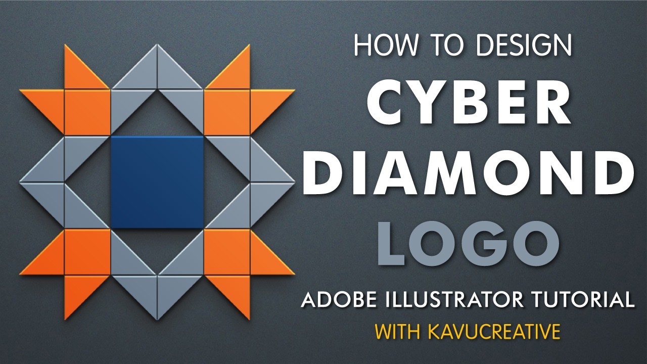 Adobe Illustrator 3D Logo Tutorial: Cyber Diamond (Step by Step)