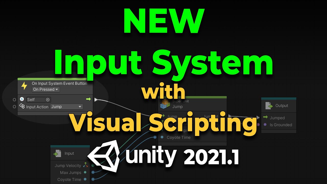 Unity 2021 Visual Scripting(Bolt) Using the New Input System Tutorial