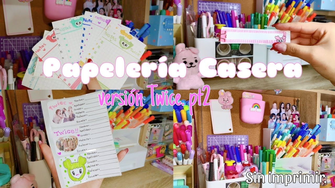 ✨🌷Papelería Casera sin imprimir pt.2 (Versión o Temática Twice)🌷✨