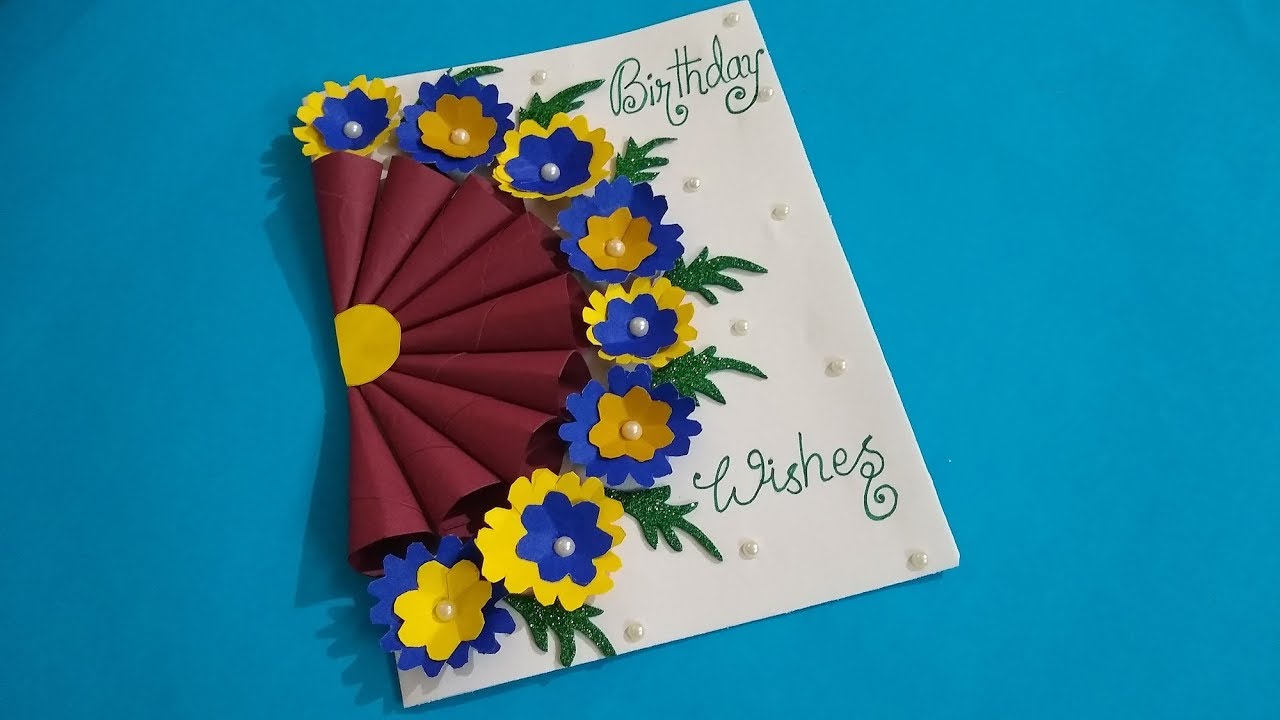 Beautiful Handmade Birthday card Idea | handmade Birthday Greeting Card | Turorial
