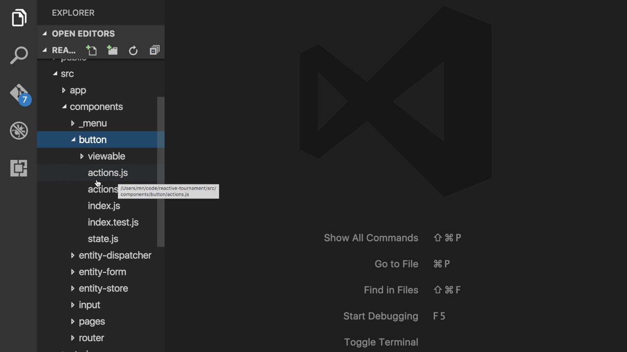 Observable React components presentation