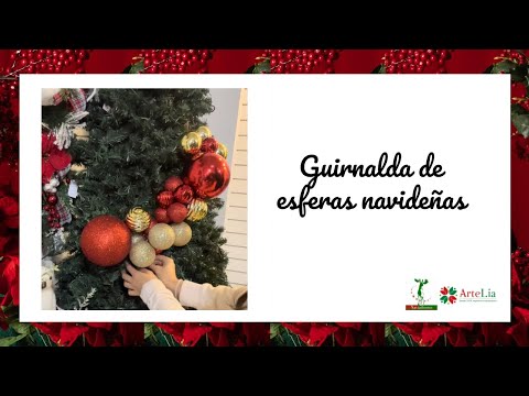 Cómo hacer la guirnalda de esferas para árbol en tendencia🎄 | Tutoriales navideños | DIY | Christmas