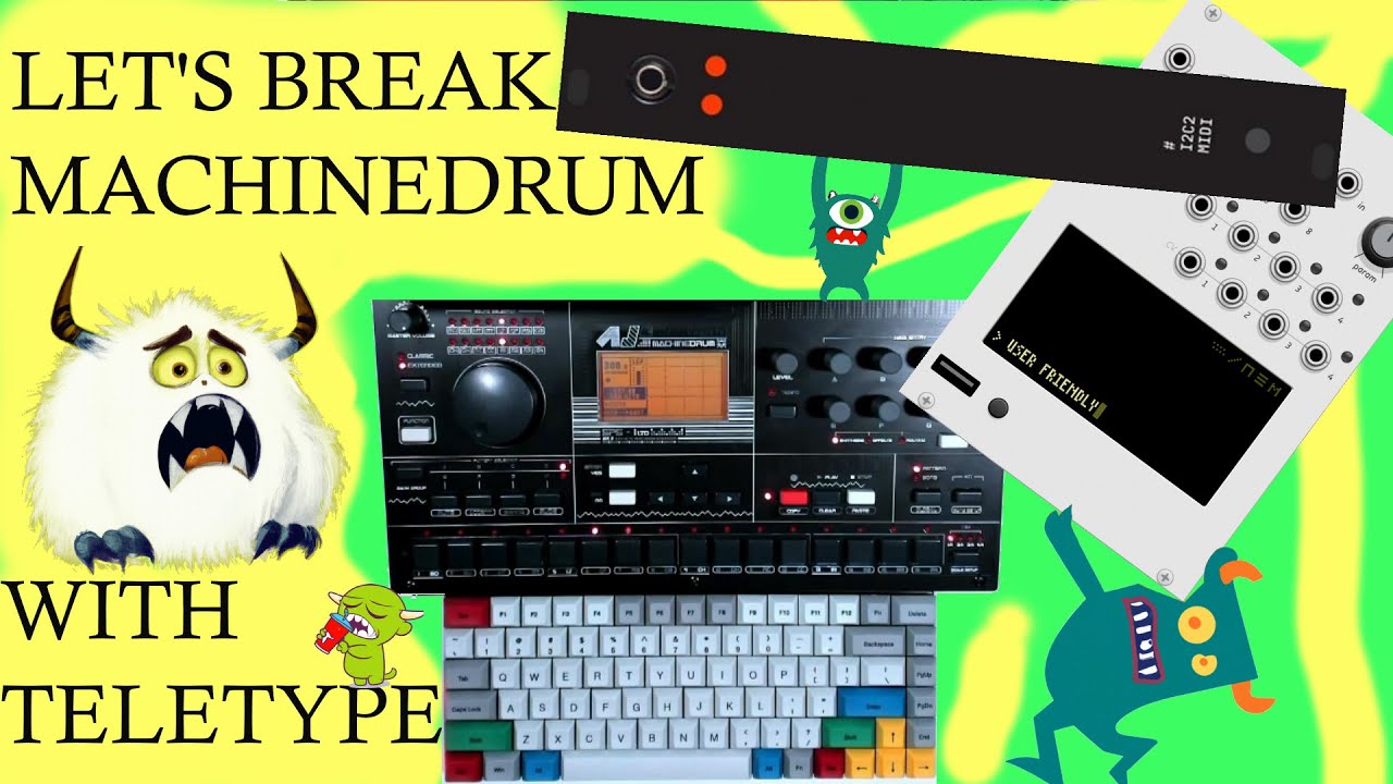 Elektron Machinedrum controlled by Monome Teletype | User Friendly