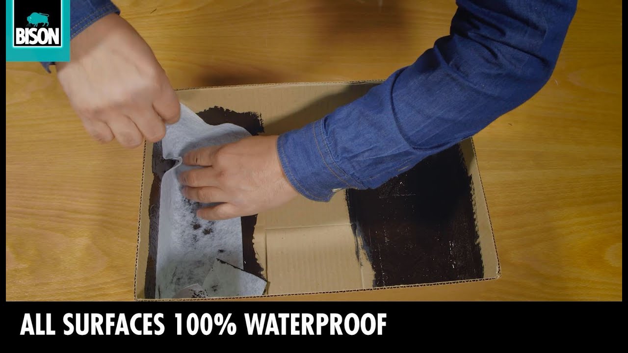 Make all surfaces 100% waterproof with Bison Rubber Seal