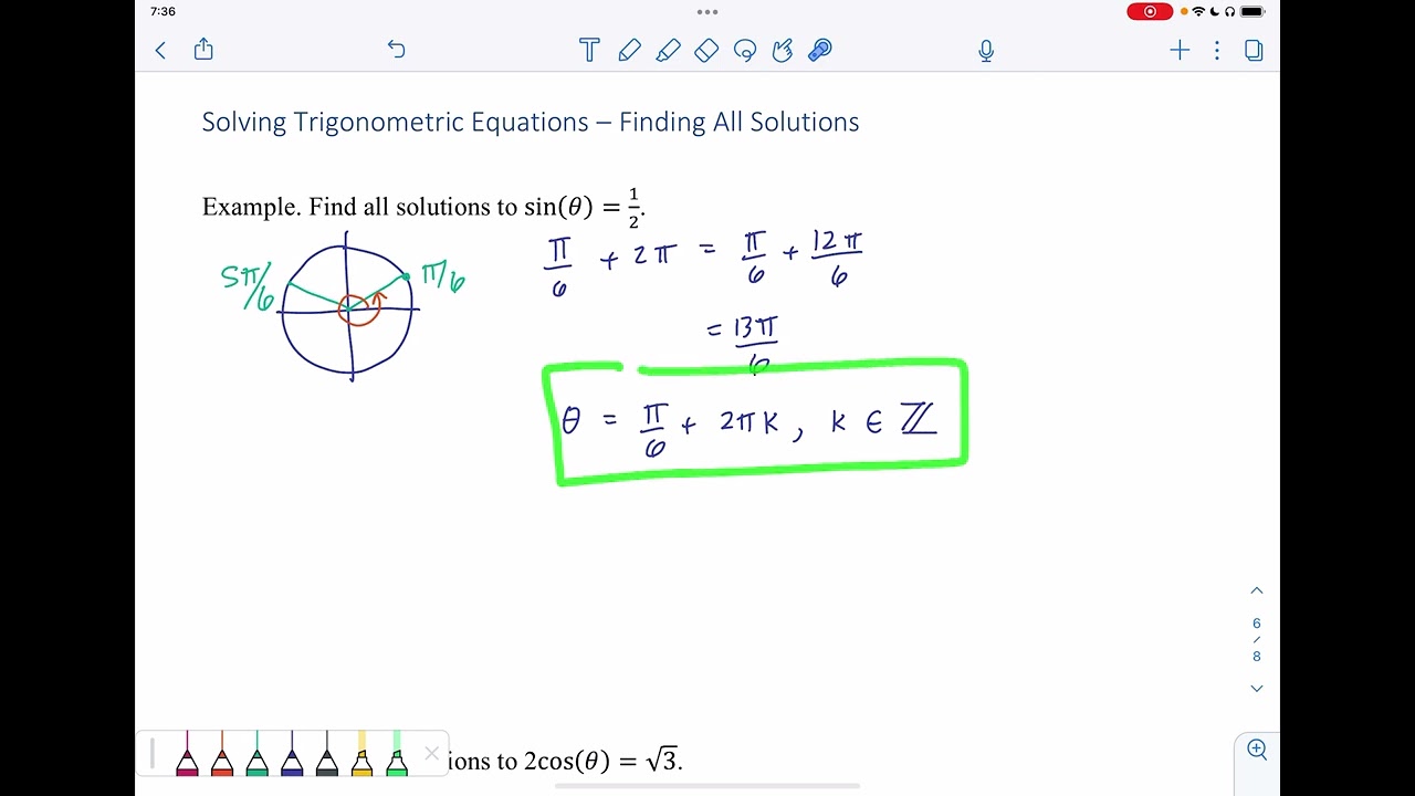 MTH 112 Solving For All Solutions