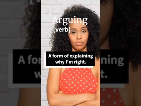 Arguing - Funny Definitions Of Words Video #shorts