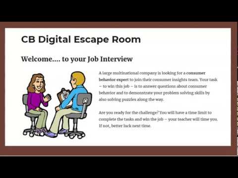 Escape Rooms for Teaching Marketing