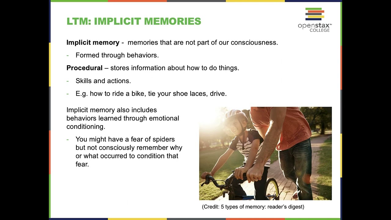 OpenStax Psychology Chapter 8: Memory