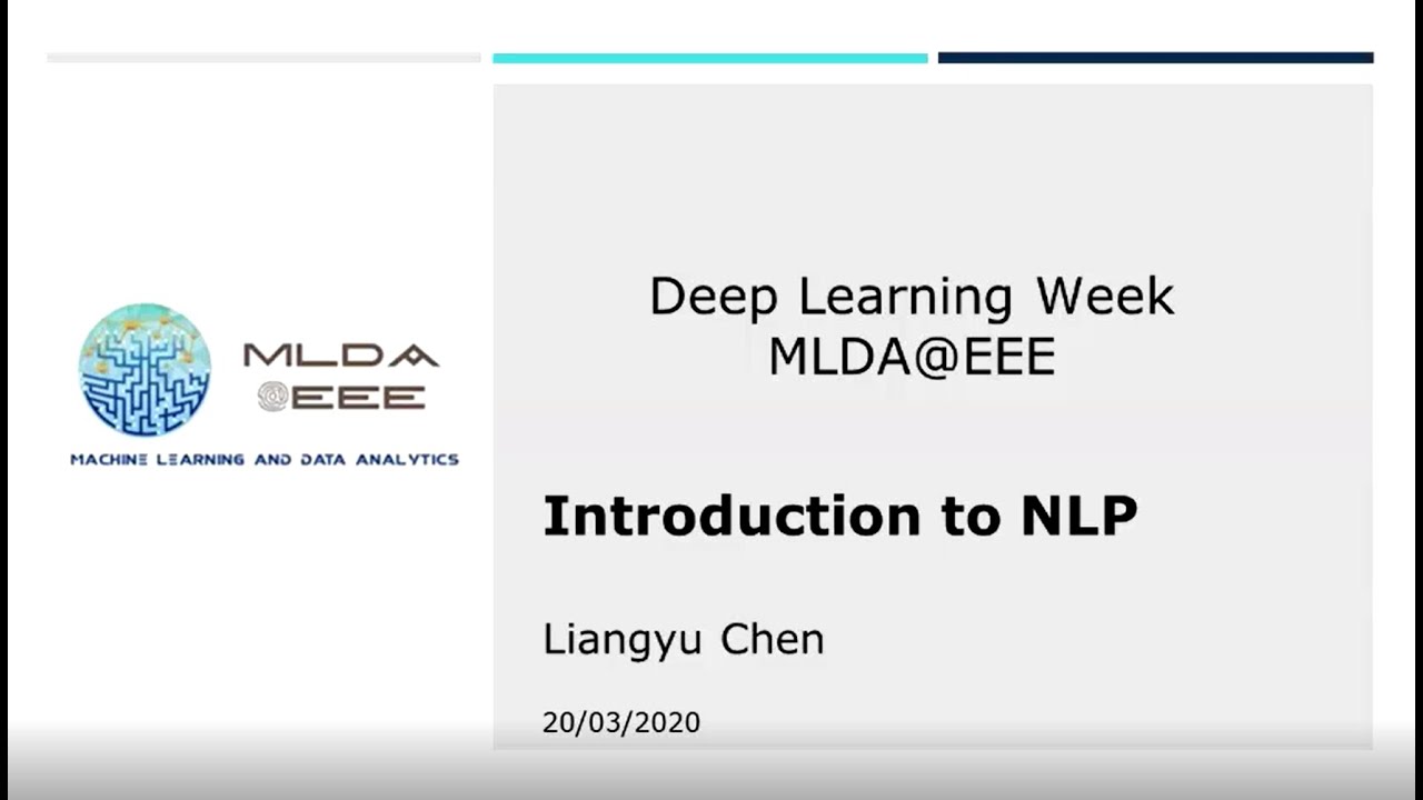 Deep Learning Week | Introduction to NLP