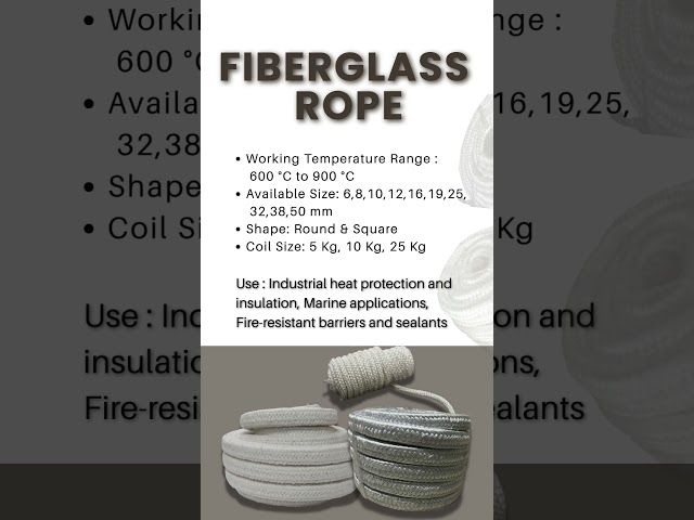 Fiberglass Insulation Rope - Signature Fiberglass Insulation Rope ...