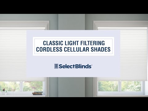 Classic Light Filtering Cordless Cellular Shades from SelectBlinds.com